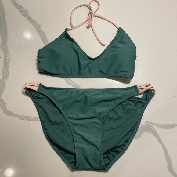 Xhilaration | Swim | Target Xhiliration Green Pink Bikini | Poshmark